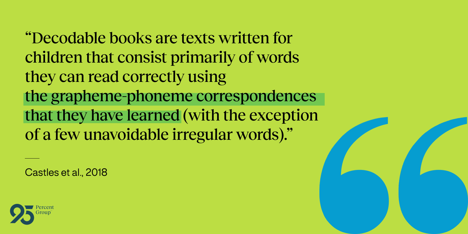 The power of decodables in learning to read